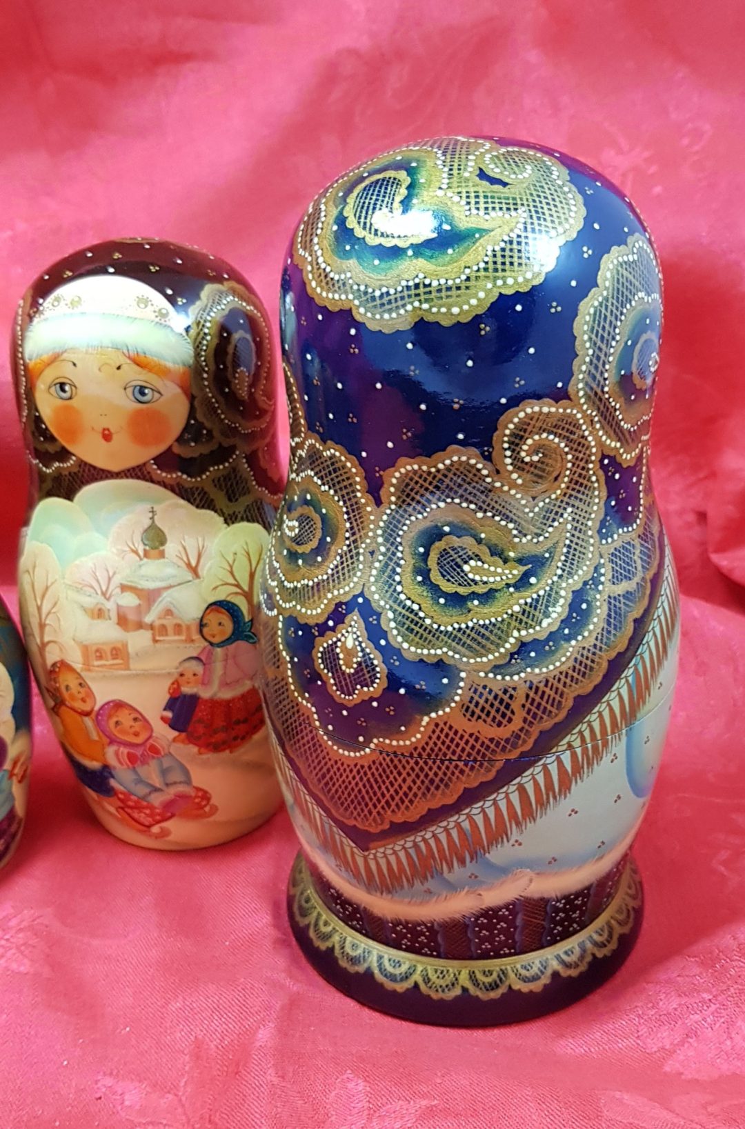 Matriochka Hiver au village | Rue Pouchkine